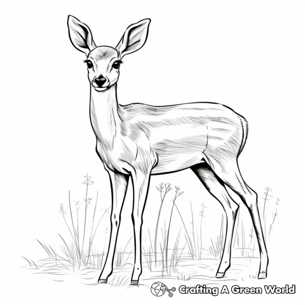 Gazelle Coloring Pages - Free & Printable!