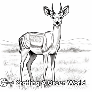 Gazelle Coloring Pages - Free & Printable!