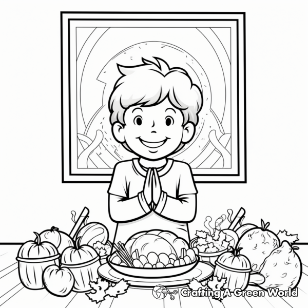 Happy Thanksgiving Sign Coloring Pages - Free & Printable!