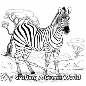 Zebra Coloring Pages - Free & Printable!