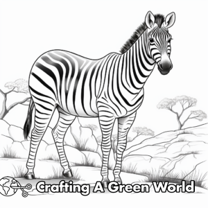 Zebra Coloring Pages - Free & Printable!