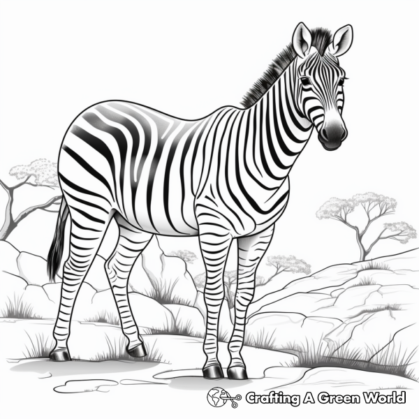 Zebra Coloring Pages - Free & Printable!