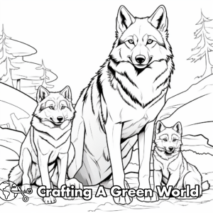 Grey Wolf Coloring Pages - Free & Printable!