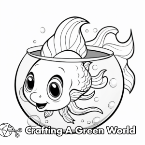 Fish Bowl Coloring Pages - Free & Printable!
