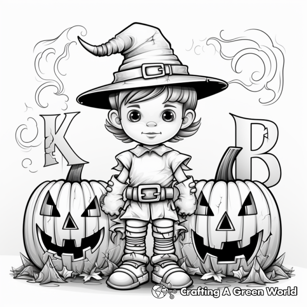 Halloween Preschool Coloring Pages - Free & Printable!