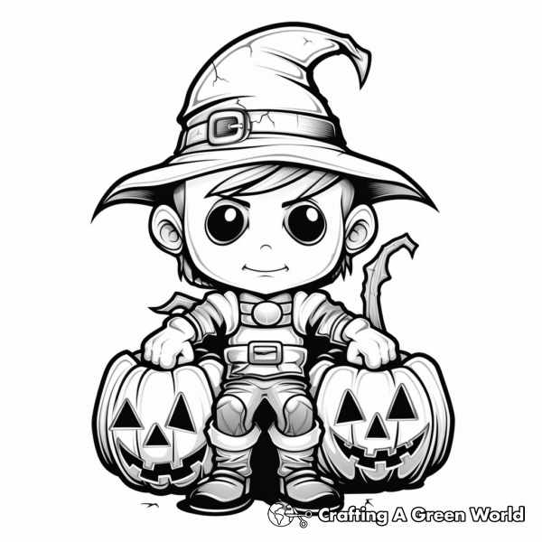 Halloween Preschool Coloring Pages - Free & Printable!