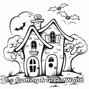 Haunted House Coloring Pages - Free & Printable!
