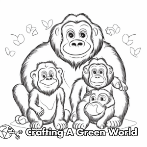Gorilla Coloring Pages - Free & Printable!