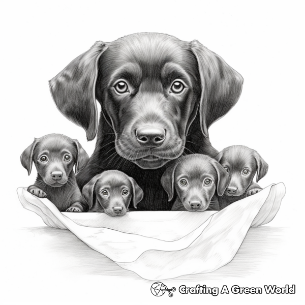 Black Lab Coloring Pages - Free & Printable!