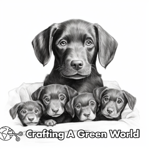 Black Lab Coloring Pages - Free & Printable!
