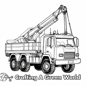 Crane Truck Coloring Pages - Free & Printable!