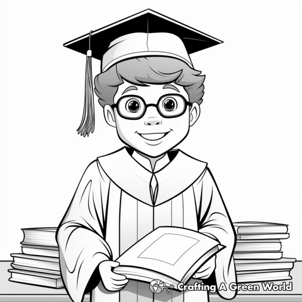 Graduation Coloring Pages - Free & Printable!