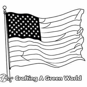 American Flag Coloring Pages - Free & Printable!