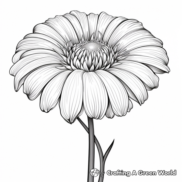 Big Flower Coloring Pages - Free & Printable!