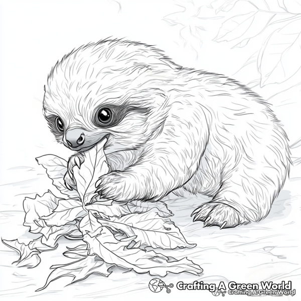 Sloth Coloring Pages For Adults - Free & Printable!
