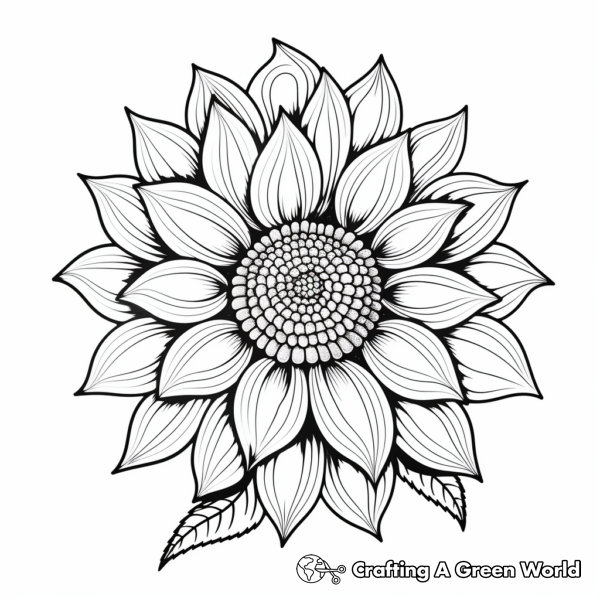Big Flower Coloring Pages - Free & Printable!