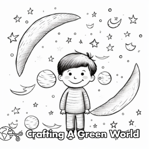 Moon Coloring Pages - Free & Printable!