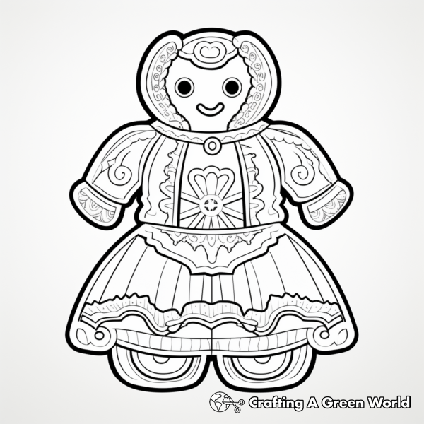 Gingerbread Coloring Pages - Free & Printable!