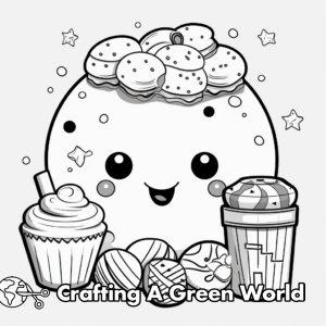 Kawaii Food Coloring Pages - Free & Printable!