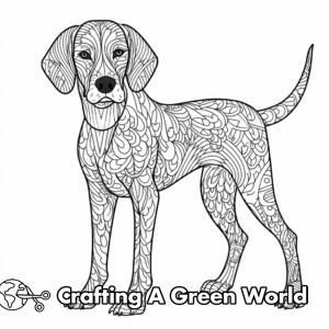 German Shorthaired Pointer Coloring Pages - Free & Printable!