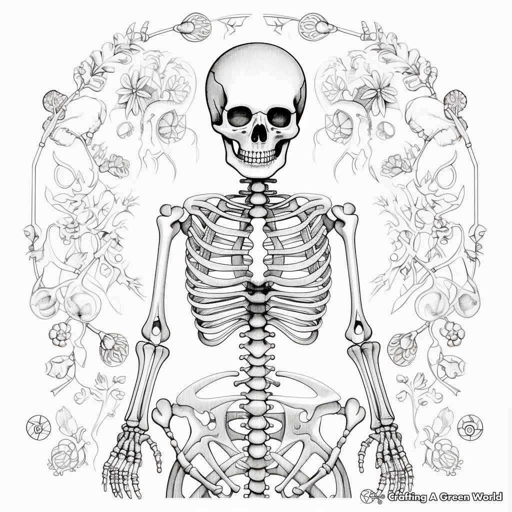 Skeleton Coloring Pages Anatomy 101 2025 