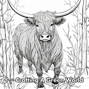 Highland Cow Coloring Pages - Free & Printable!