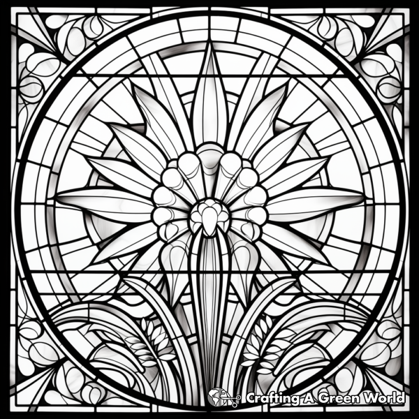 Stained Glass Coloring Pages - Free & Printable!