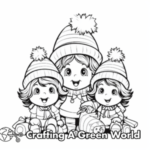 Christmas Gnome Coloring Pages - Free & Printable!