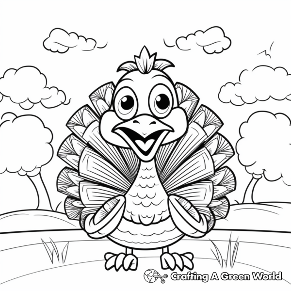 Thankful Turkey Coloring Pages - Free & Printable!
