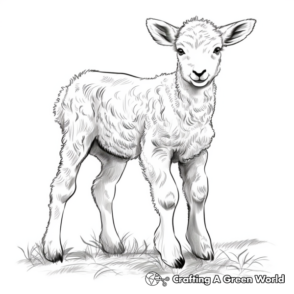 Realistic Sheep Coloring Pages - Free & Printable!