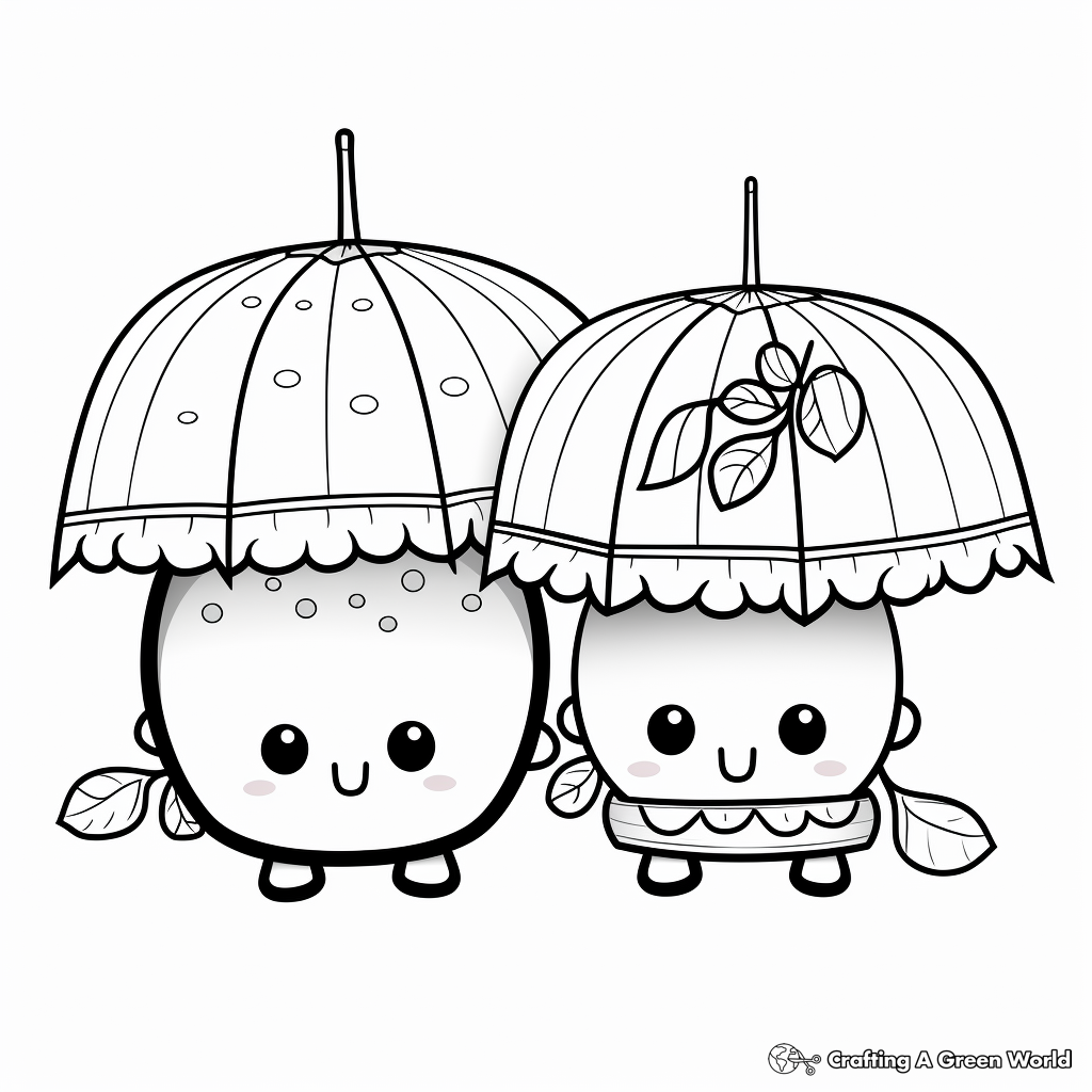 Umbrellas Coloring Pages - Free & Printable!