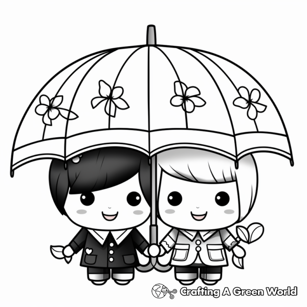 Umbrella Coloring Pages - Free & Printable!