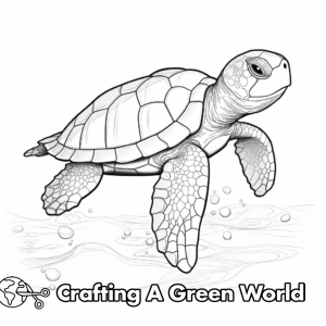 Realistic Sea Turtle Coloring Pages - Free & Printable!