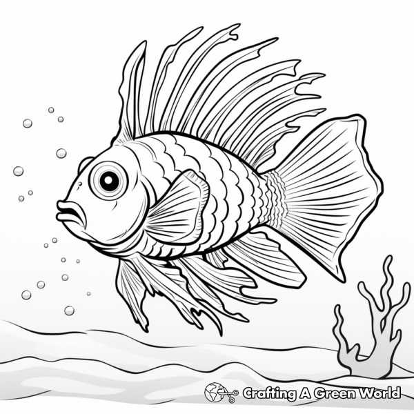 Lionfish Coloring Pages - Free & Printable!
