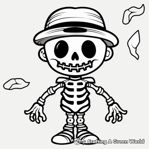 Skeleton Coloring Pages - Free & Printable!