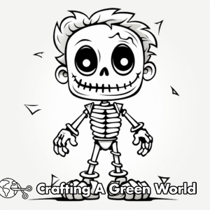 Skeleton Coloring Pages - Free & Printable!