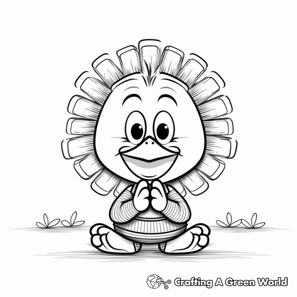 Thankful Turkey Coloring Pages - Free & Printable!