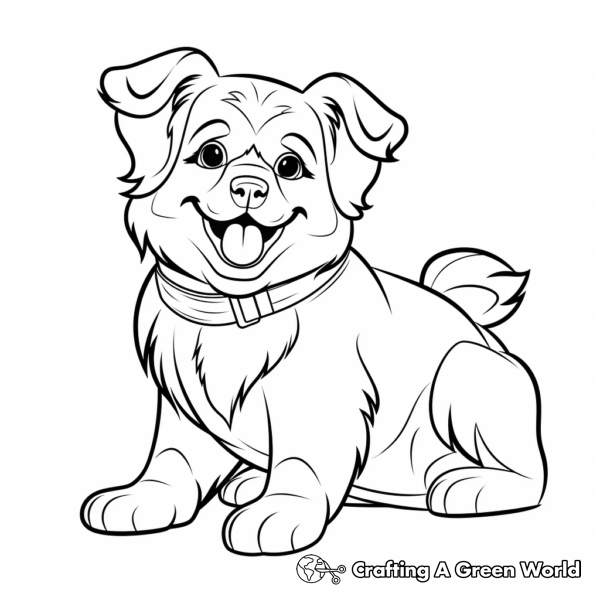 Fluffy Dog Coloring Pages - Free & Printable!