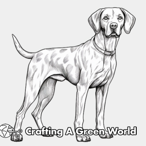 German Shorthaired Pointer Coloring Pages - Free & Printable!