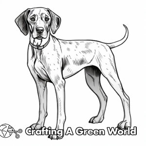 German Shorthaired Pointer Coloring Pages - Free & Printable!