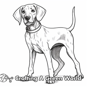German Shorthaired Pointer Coloring Pages - Free & Printable!