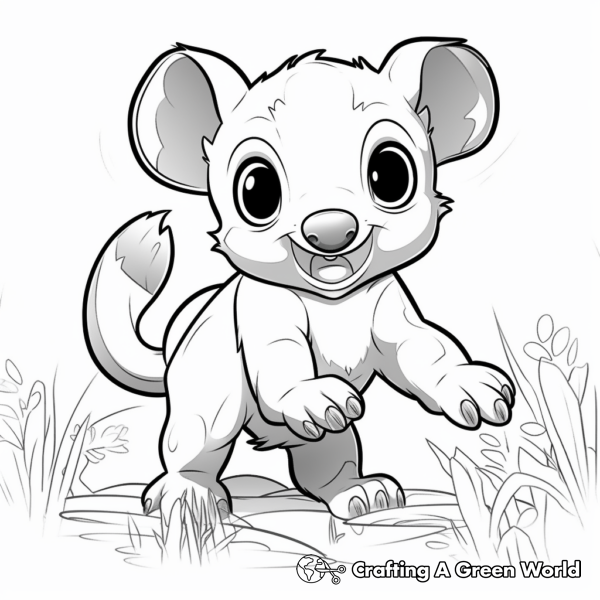 Kinkajou Coloring Pages - Free & Printable!