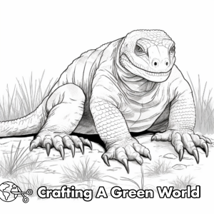 Komodo Dragon Coloring Pages - Free & Printable!