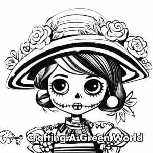 Day Of The Dead Coloring Pages - Free & Printable!