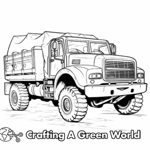Army Truck Coloring Pages - Free & Printable!