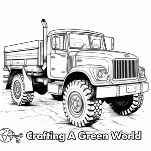 Army Truck Coloring Pages - Free & Printable!