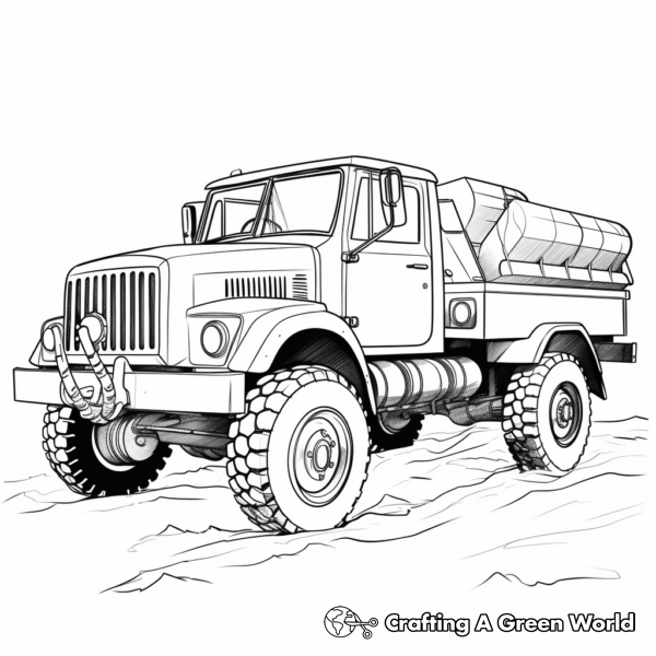 Army Truck Coloring Pages - Free & Printable!