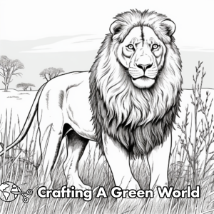 Realistic Lion Coloring Pages - Free & Printable!