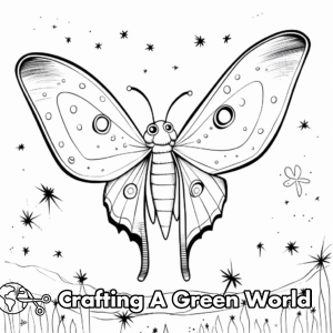 Luna Moth Coloring Pages - Free & Printable!