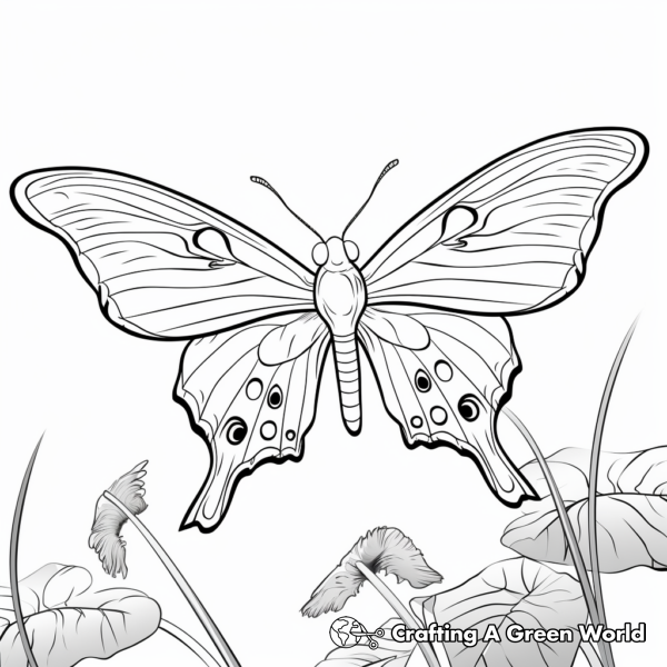 Luna Moth Coloring Pages - Free & Printable!